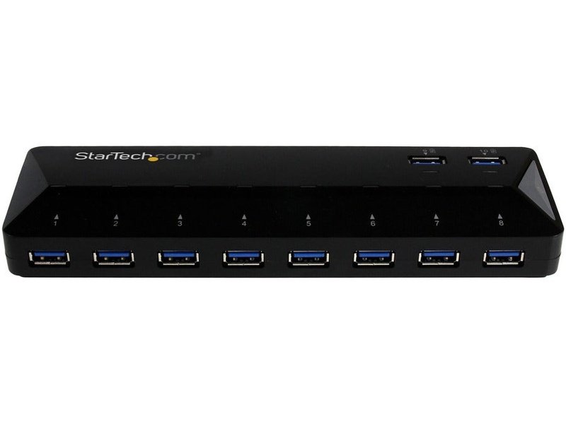 StarTech 10 Port USB 3.0 Hub W/ Charge And Sync Ports 2 X 1.5A Ports ...