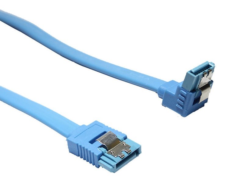 SATA 3.0 Cable (Angled) 50cm - Light Blue | PC LAN